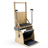 China Classical Pilates Wunda Chair High Back Solid Maple Wood yoga apparatus For Rehabilitation Training for sale