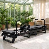 China Luxury Supermodel Mega Studio Pilates Reformer Machine Carbon Fiber Microfiber Leather for sale