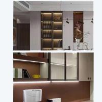 China 12V Battery LED Under Cabinet Light 10W 3500K Warm White with 200cm Cable Aluminum Surface Mount for sale