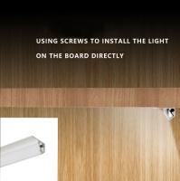 China 10W Aluminum LED Wardrobe Light Strip with Motion Sensor and Adjustable Color Temperature - 200cm Cable for sale