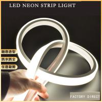 China 1000lm DC 12V IP55 Silicone LED Strip Light - 10×10mm Semi-Circle, 100m Roll, UL/CE Certified for sale
