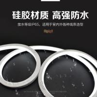 China 1000lm DC 12V IP55 Silicone LED Strip Light - 10×10mm Semi-Circle, 100m Roll, UL/CE Certified for sale