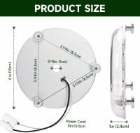 China 120V 15W 100mm Driverless LED Ceiling Fan Light Replacement Kit with ETL Certificate and 6000K Daylight for sale
