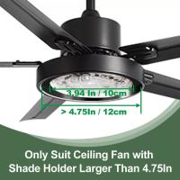 China 120V 15W 100mm Driverless LED Ceiling Fan Light Replacement Kit with ETL Certificate and 6000K Daylight for sale