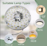China 120V 15W 100mm Driverless LED Ceiling Fan Light Replacement Kit with ETL Certificate and 6000K Daylight for sale