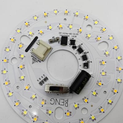 China 125mm 24W LED Ceiling Fan Light Retrofit Kit with 5 CCT Adjustable 3000K-6000K and 2800LM Output for sale