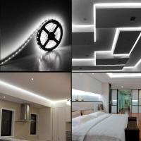 China 5M 600-LED Flexible Strip Light IP65 Waterproof 12V DC Daylight White for Indoor Outdoor Decoration for sale