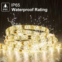 China 5M 600-LED Flexible Strip Light IP65 Waterproof 12V DC Daylight White for Indoor Outdoor Decoration for sale