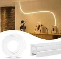 China 16.4ft IP65 Waterproof LED Neon Strip Light 12V 600 LEDs Flexible Cuttable for Indoor Outdoor Decoration for sale