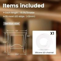 China 16.4ft IP65 Waterproof LED Neon Strip Light 12V 600 LEDs Flexible Cuttable for Indoor Outdoor Decoration for sale