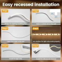China 16.4ft IP65 Waterproof LED Neon Strip Light 12V 600 LEDs Flexible Cuttable for Indoor Outdoor Decoration for sale