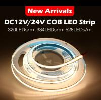 China COB LED Strip Light 320-768 LEDs/Meter 12V/24V DC with 1200lm/m Output for Aluminum Profile for sale