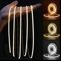 China COB LED Strip Light 320-512 LEDs 12V/24V Waterproof Flexible RGB Light Bar with 1200lm/m Output for sale