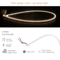 China BRTECH 24V DC 10W Flexible Neon LED Strip Light - IP65 Waterproof, 50,000 Hour Lifespan, 120 LEDs/M for sale
