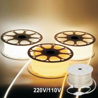 China 110V/220V IP67 Waterproof COB LED Strip Light 50m 10W 3000K-6000K Color Temperature for sale