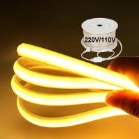 China 110V/220V IP67 Waterproof COB LED Strip Light 50m 10W 3000K-6000K Color Temperature for sale
