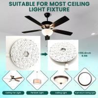 China High Lumen 230V 15W 110MM 36V  3CCT Spare Part Ceiling Fan PCB Board Driver Less LED Modules Dimming And Color Adjustment for sale