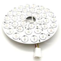 China High Lumen 230V 15W 110MM 36V  3CCT Spare Part Ceiling Fan PCB Board Driver Less LED Modules Dimming And Color Adjustment for sale