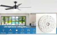 China High Lumen 230V 15W 110MM 36V  3CCT Spare Part Ceiling Fan PCB Board Driver Less LED Modules Dimming And Color Adjustment for sale