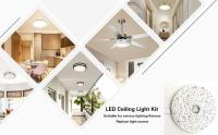 China High Lumen 230V 15W 110MM 36V  3CCT Spare Part Ceiling Fan PCB Board Driver Less LED Modules Dimming And Color Adjustment for sale