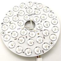 China High Lumen 230V 15W 110MM 36V  3CCT Spare Part Ceiling Fan PCB Board Driver Less LED Modules Dimming And Color Adjustment for sale