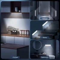 China Under Cabinet Lighting,40 LED Rechargeable Battery Operated Motion Sensor Light Indoor  Magnetic Dimmable Closet Lights, Wireless Under Counter Lights for Kitchen, Stairs for sale