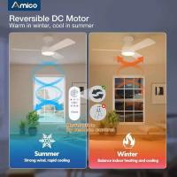 China Ceiling Fans with Lights, 42 inch Low Profile Ceiling Fan with Light and Remote Control, Flush Mount, Reversible, 3CCT, Dimmable, Noiseless, White Ceiling Fan for Bedroom, Indoor/Outdoor Use for sale