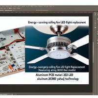 China Ceiling Fan LED Light Replacement - Aluminum PCB, 2835SMD LED, 3000K for sale