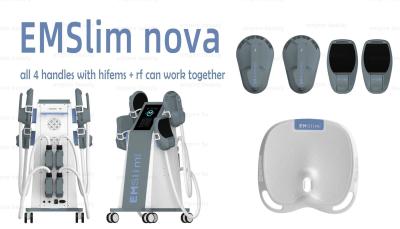 China Hot Sale Vertical 3000W Ems Body Sculpting Machine EMS RF For Muscle Building Fat Reduction 4 Handles Work Together 110V 220V for sale