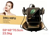 China 3 in one desktop Hifu Facial Eye Wrinkles Reduction Skin Tightening Body Slimming Liposonic Combined With RF And EMS Powerful Anti-Aging System for beauty centers for sale