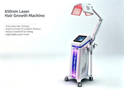 China Professional Salon Use LLLT Laser Hair Regrowth Machine With BIO Microcurretn Hight Frequency Comb Scalp Care Device Hair Detection for sale