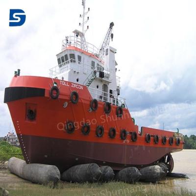 China Cylindrical Ship Launching Airbags for Safe and Maritime Vessel Launching for sale