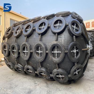 China Customizable Yokohama Rubber Fender with Tire Chain Net for sale