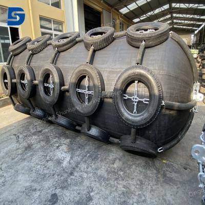 China Effortless Installation Pneumatic Rubber Fender ISO 17357 Standard Sling Type Design for sale