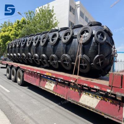 China ISO 17357 Standard Pneumatic Rubber Fender for Waterfront 0.05-0.08MPa Design Pressure Marine Fender for sale