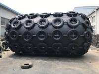 China Ship Docking Inflatable Rubber Fender Pneumatic Chain Net Aircraft Tyre Fender for sale