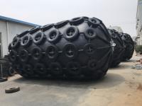 China Ship Docking Inflatable Rubber Fender Pneumatic Chain Net Aircraft Tyre Fender for sale