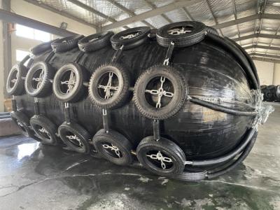 China Port Using Pneumatic Yokohama Rubber Fender With Chain Tyre Net for sale