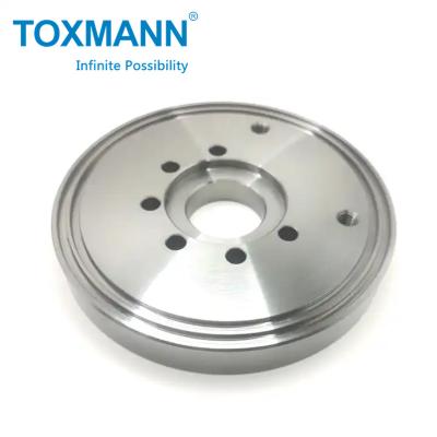 China CNC Precision Turned Parts Aluminum Flange ±0.01mm Coaxiality 3 4 5 Axis Machining for sale