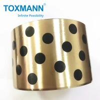 China Custom Precision CNC Machining Metal Part Graphite Filled Copper Brass Bushing 15mm Max Diameter for sale