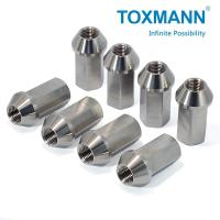 China CNC Precision Turned Parts M12 M14 Titanium Car Wheel Bolts Lug Nuts ±0.01mm Coaxiality for sale