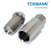 China CNC Precision Turned Parts M12 M14 Titanium Car Wheel Bolts Lug Nuts ±0.01mm Coaxiality for sale