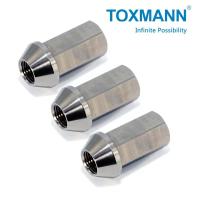 China CNC Precision Turned Parts M12 M14 Titanium Car Wheel Bolts Lug Nuts ±0.01mm Coaxiality for sale