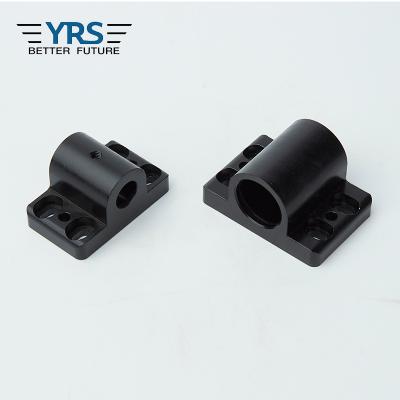 China AL6061 CNC Machined Mechanical Parts with ±0.02mm Tolerance and Black Anodized Finish for sale