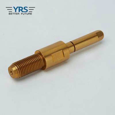 China Bronze CNC Precision Turned Shaft Components with 0.1mm Tolerance for Automation and Electronics Applications for sale