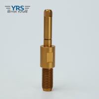 China Bronze CNC Precision Turned Shaft Components with 0.1mm Tolerance for Automation and Electronics Applications for sale