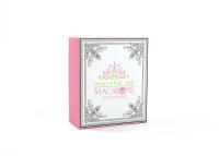 China Custom Macaron Gift Box Paper Recyclable Chocolate Packaging With Plastic Lid for sale
