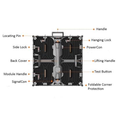 China P3.91mm Stage Rental LED Display Screen Die Casting Aluminum for sale