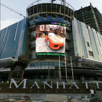 China High Brightness 6mm Outdoor Full Color LED Screen P6 For Buidling Advertising for sale