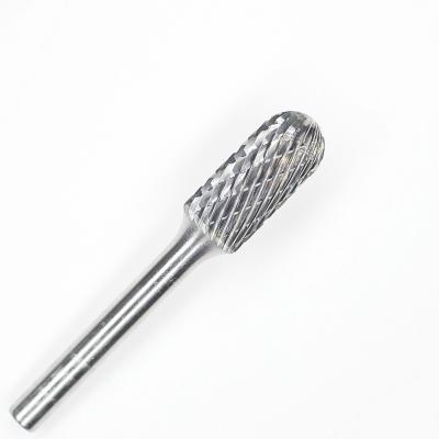 China 50000Rpm Carbide Burr Rotary File Bit Cylindrical Carbide  Burr Double Cut 5/8 Inch Dia. for sale